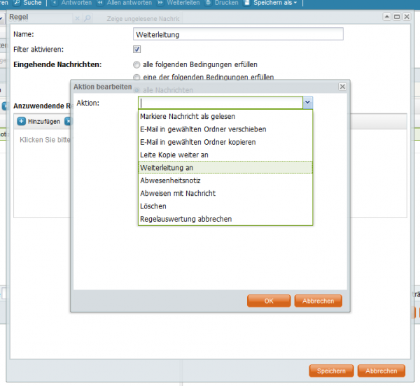 Einrichtung einer E-Mail Weiterleitung – OEH Uni Graz